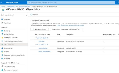 Configure Dynamics NAV 2018 with Power BI | Navisiontech, Inc