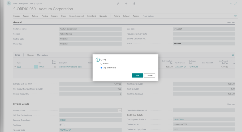 Dynamics 365 Business Central Drop Shipment | Navisiontech, Inc
