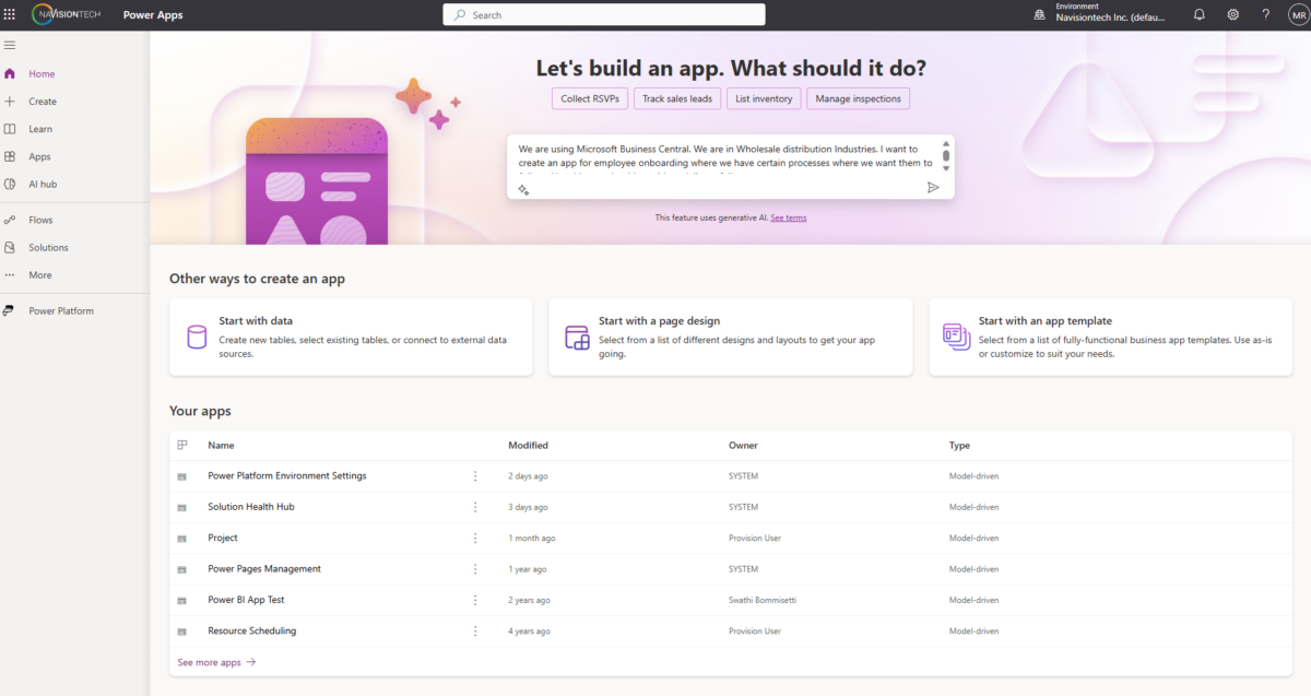 Microsoft PowerApps use cases | Navisiontech
